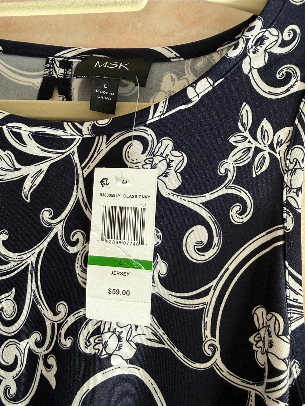 MSK | Dresses | Msk Black And White Floral Print Mini Dress | Poshmark
